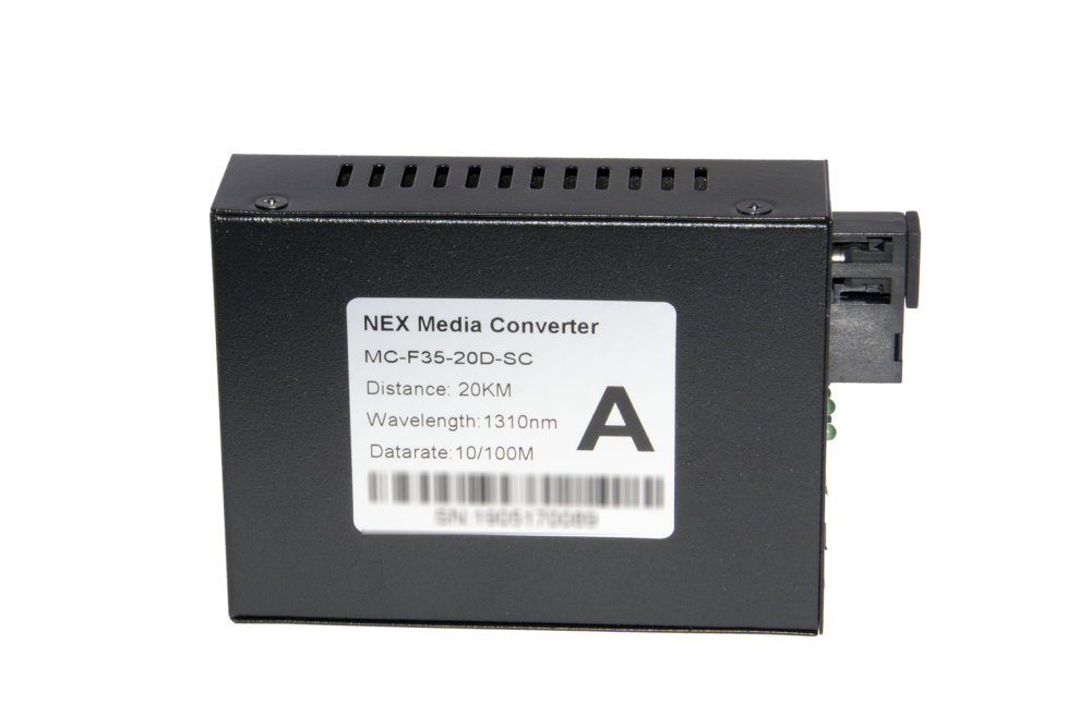 მედიაკონვერტორი 100მბ 1310/1550ნმ 20კმ SC • MC-F35-20D-SC • NEX