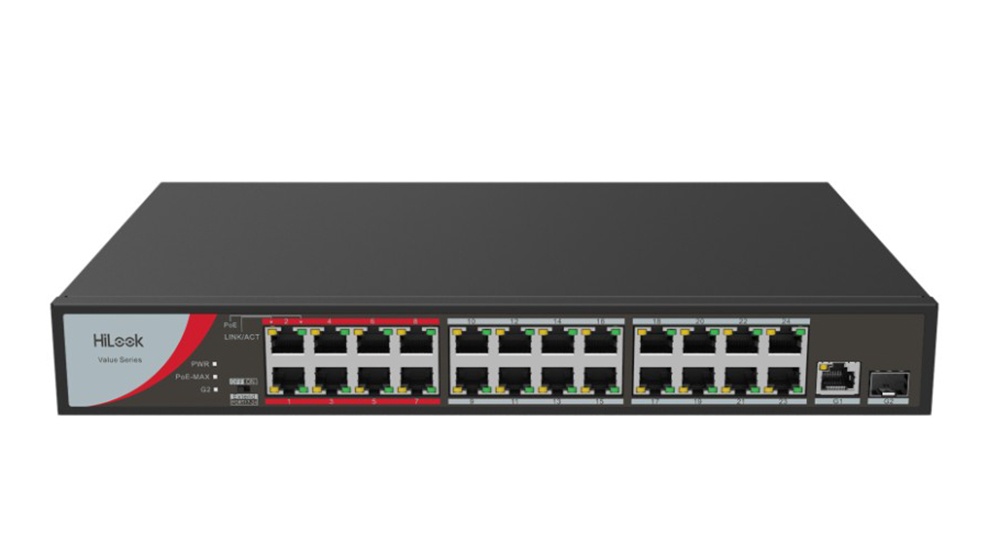24 Port Fast Ethernet Unmanaged POE Switch, HiLook • NS-0326P-230 ...