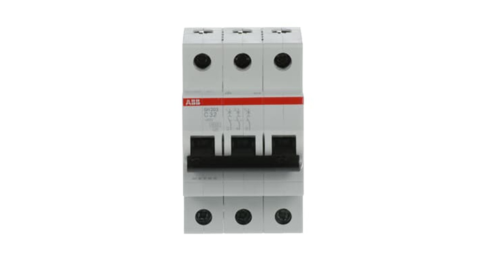 Miniature Circuit Breaker - 32A 6KA 3P C • SH203-C32 • ABB