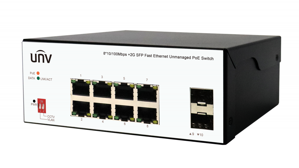 Harsh POE Switch 8*10/100Mbps RJ45 Ports 2*1000Mbps SFP Slots 120 W ...