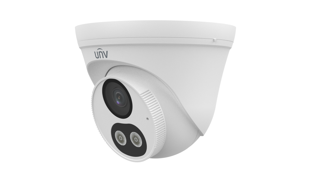 IP კამერა - 8მპ, 2.8მმ, Turret, UMD, Mic, SD, ANR, ColorHunter, Uniview ...